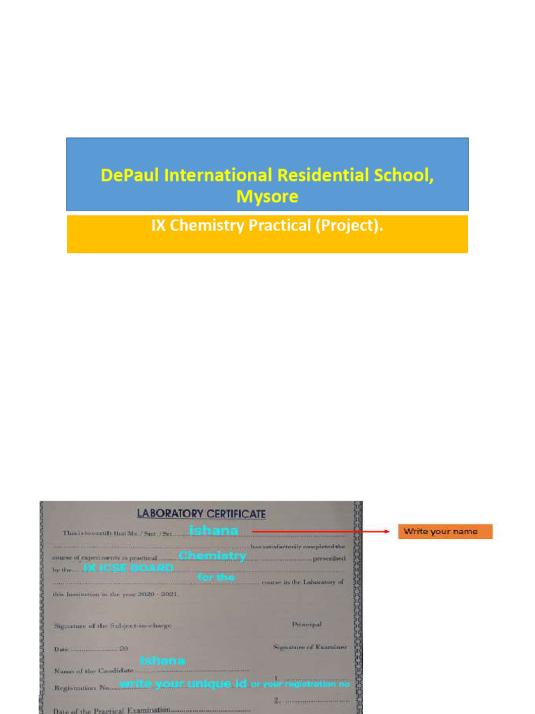 Sample Copy of 9th chemistry practicals (1) | PDF