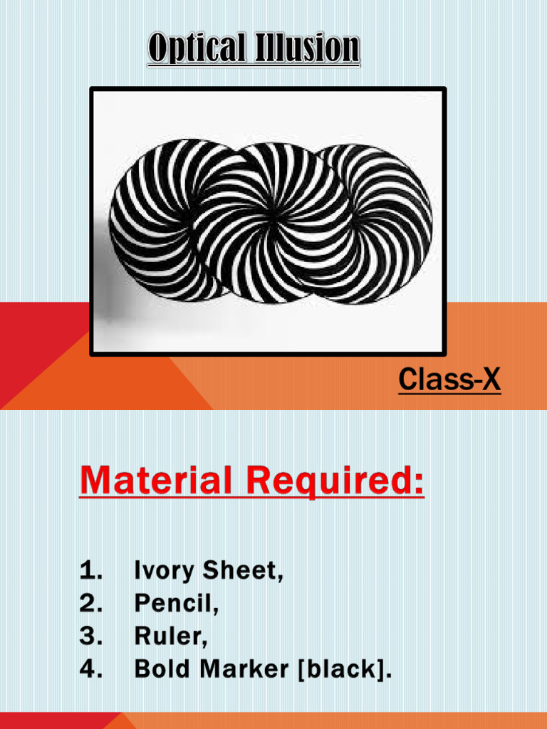 Class X, Optical Illusion | PDF
