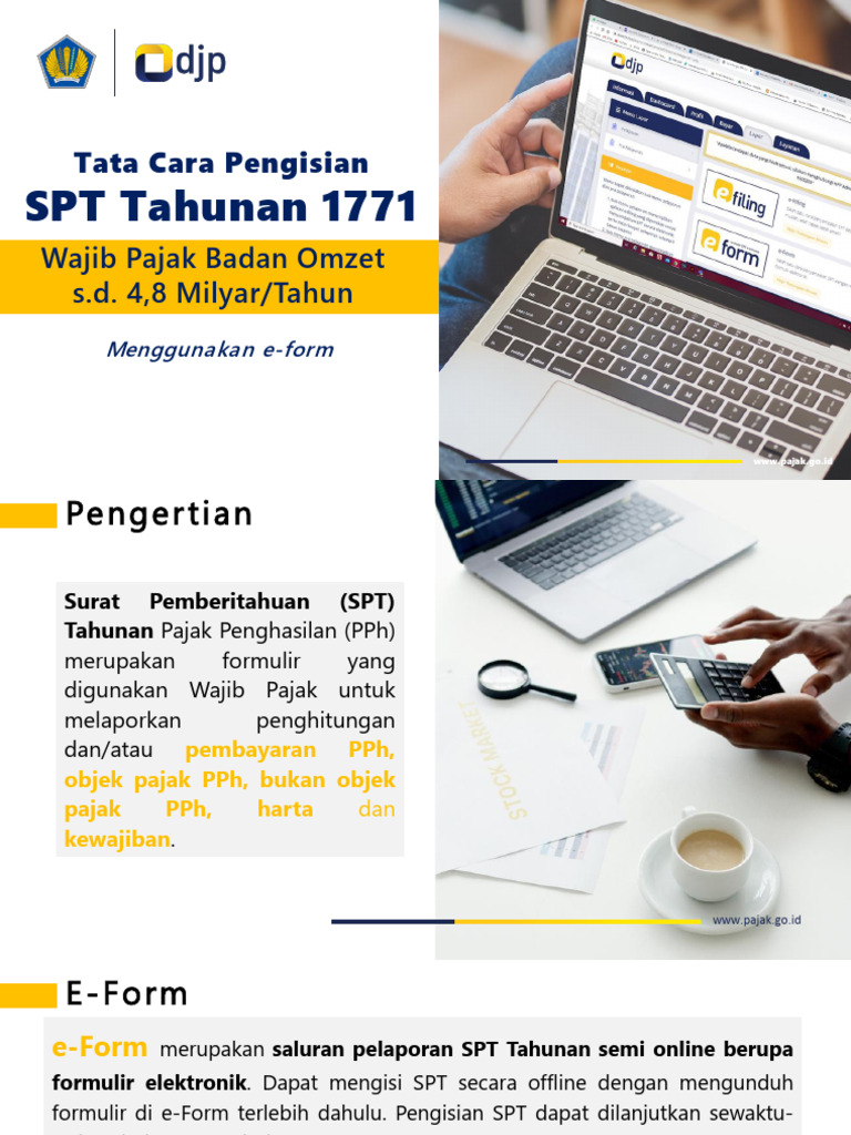 Panduan SPT Tahunan 1771 e-Form | PDF
