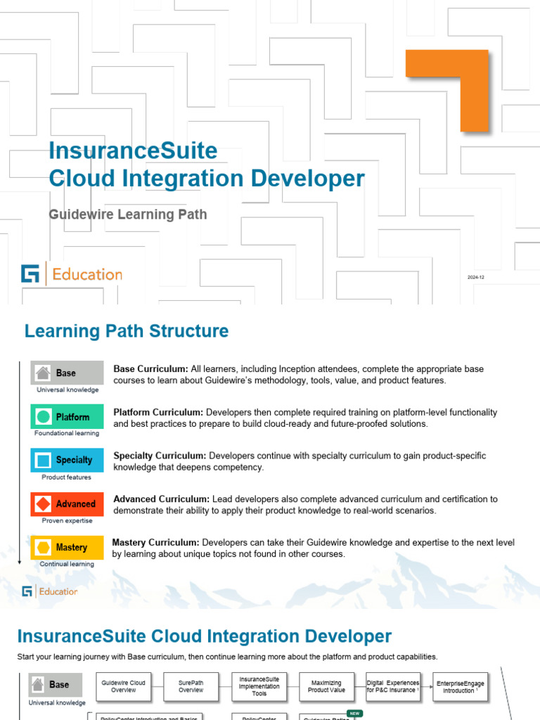 InsuranceSuite Cloud Integration Developer | PDF | Curriculum | Learning