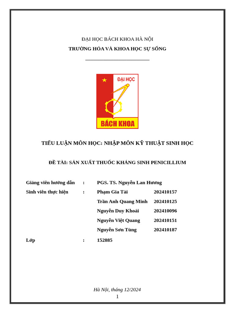 Tiểu luận KTSH | PDF