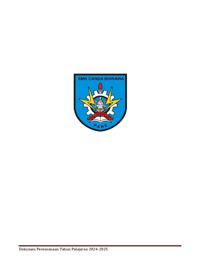 Dokumen Perencanaan Sekolah - SMK CB Pare 2425 | PDF
