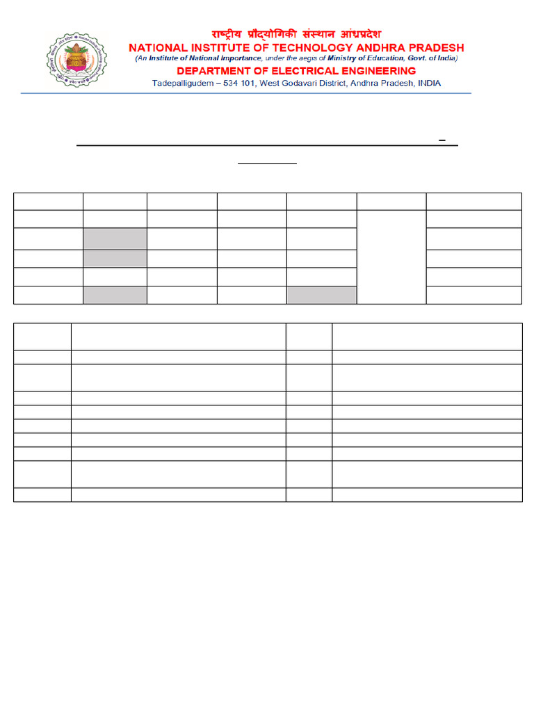 Time Tables For I II III IV B.Tech. Sec A & Sec B Even Sem AY 2024-25 ...