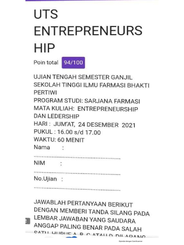 uas enter smstr 7 | PDF