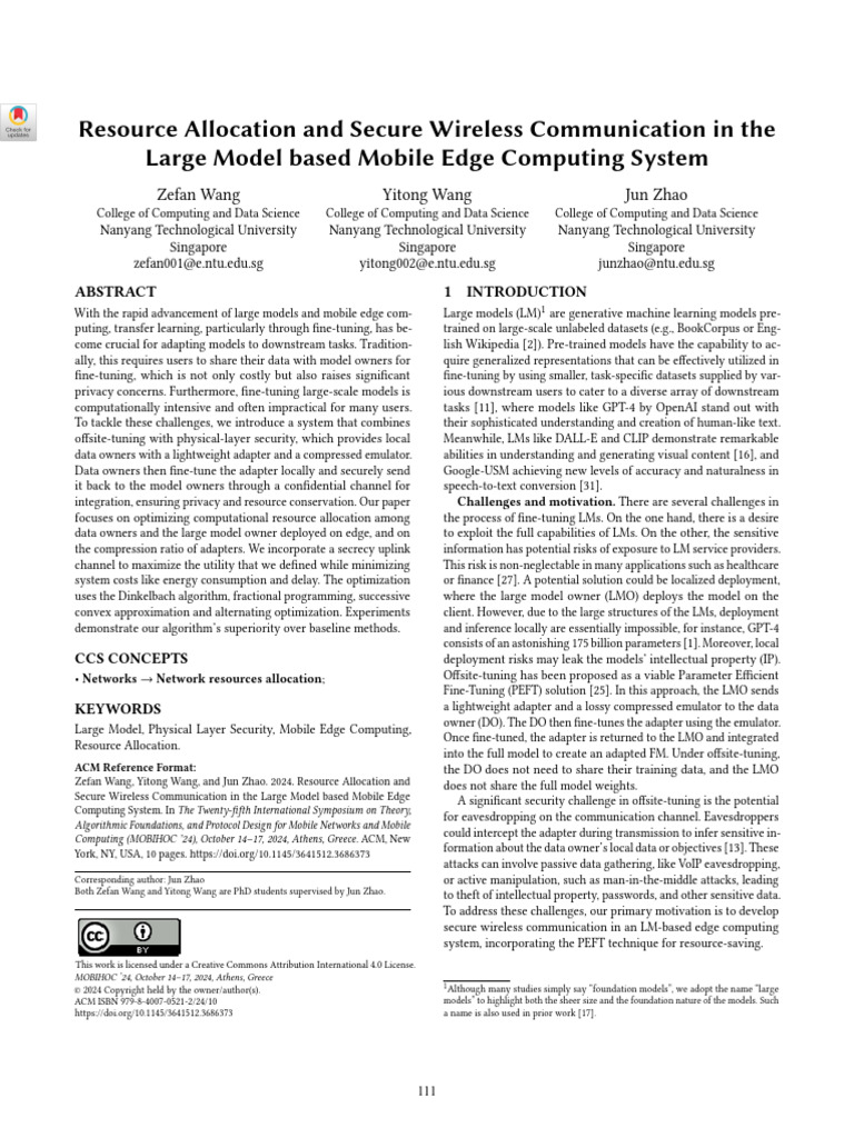 Resource Allocation and Secure Wireless Communication in The | PDF | Mathematical Optimization ...