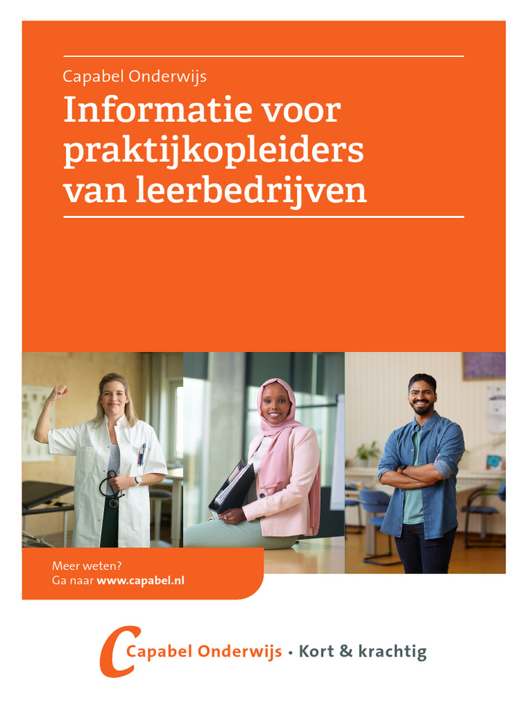 Capabel Onderwijs Informatie Voor Leerbedrijven | PDF