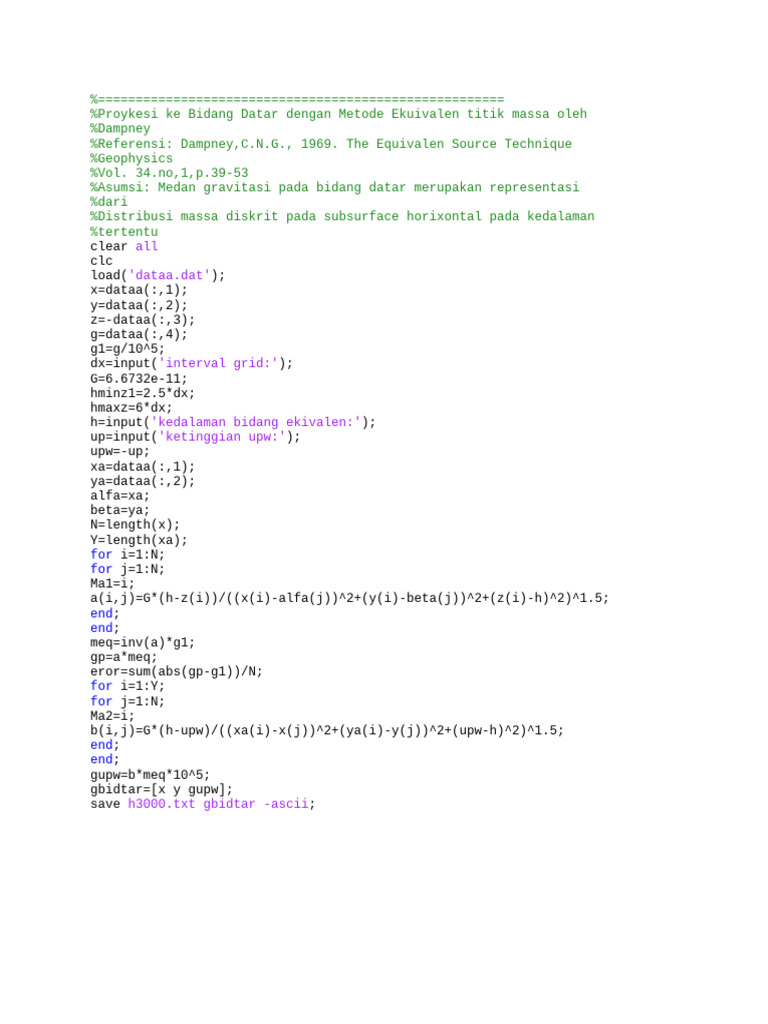 Lampiran Script Matlab | PDF
