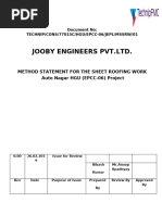 Work Method Statement For Roof Sheeting Works | PDF | Crane (Machine ...