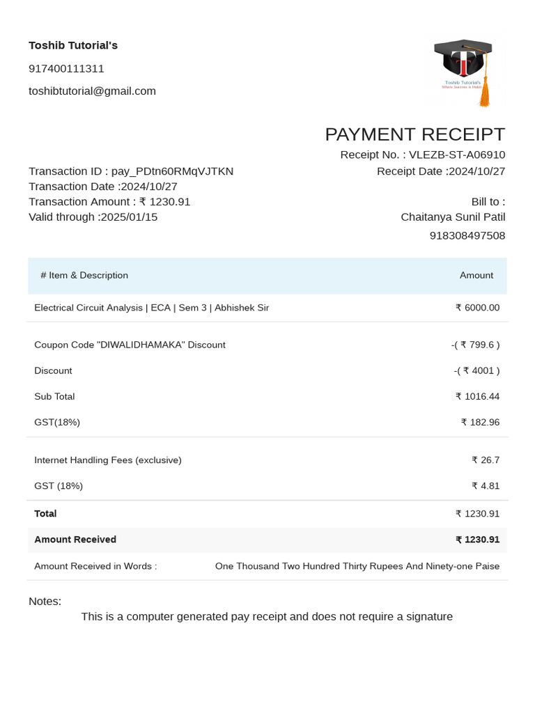 Electrical Circuit Analysis ECA Sem 3 Abhishek Sir 1729996508631 | PDF