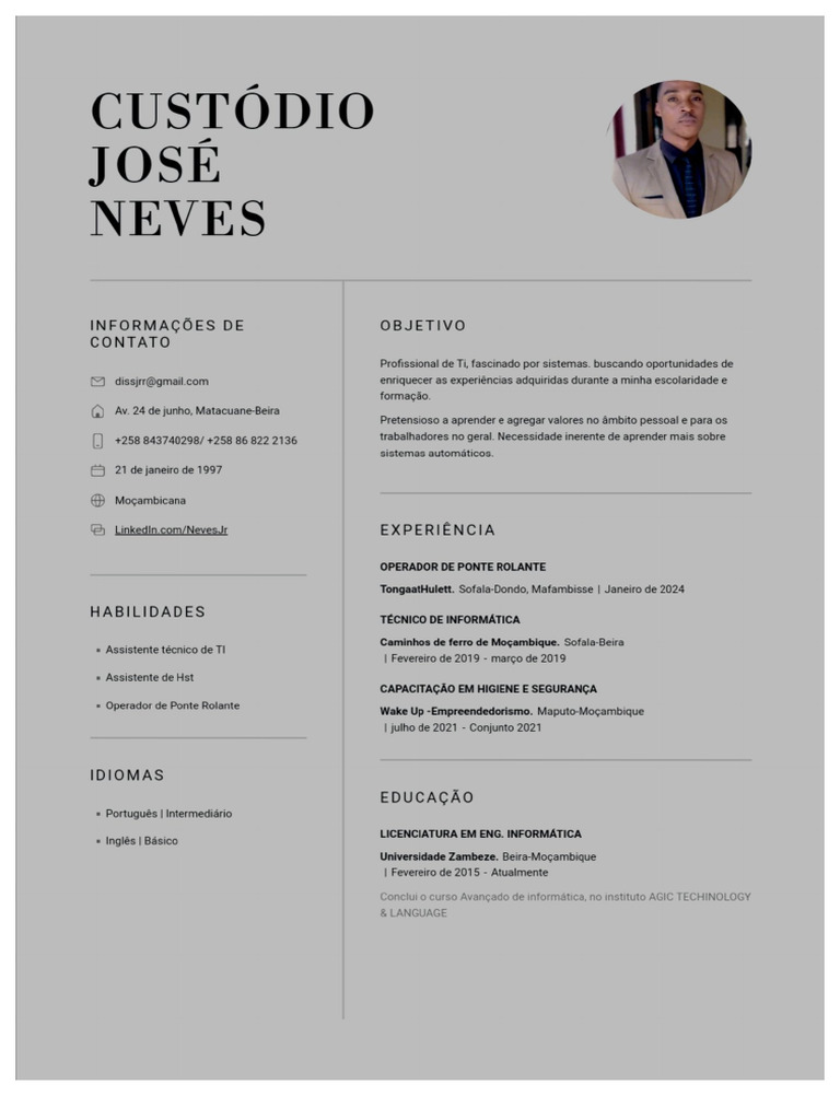 Cv atualizado | PDF