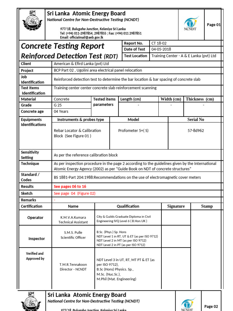 American REINFORCEMENT TEST | PDF | Materials Science | Metrology