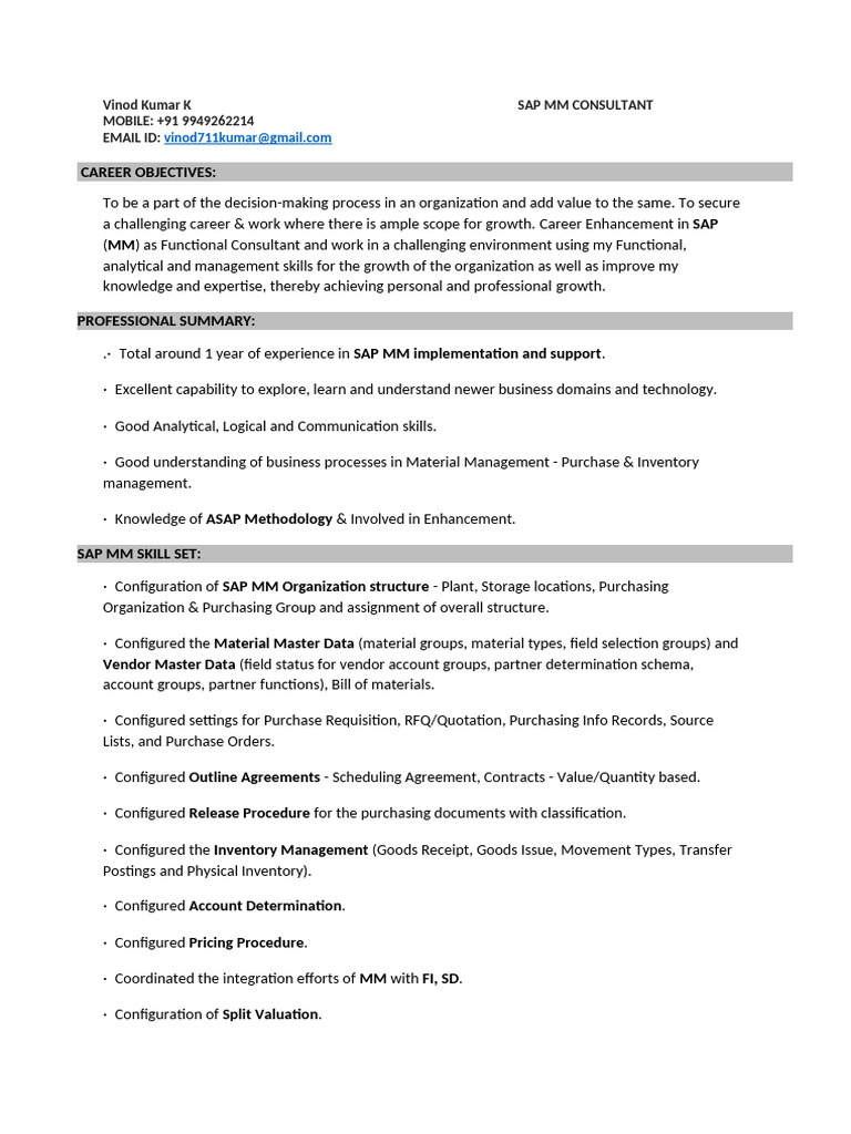 Balla_Mohan_CV1 1 | PDF | Business