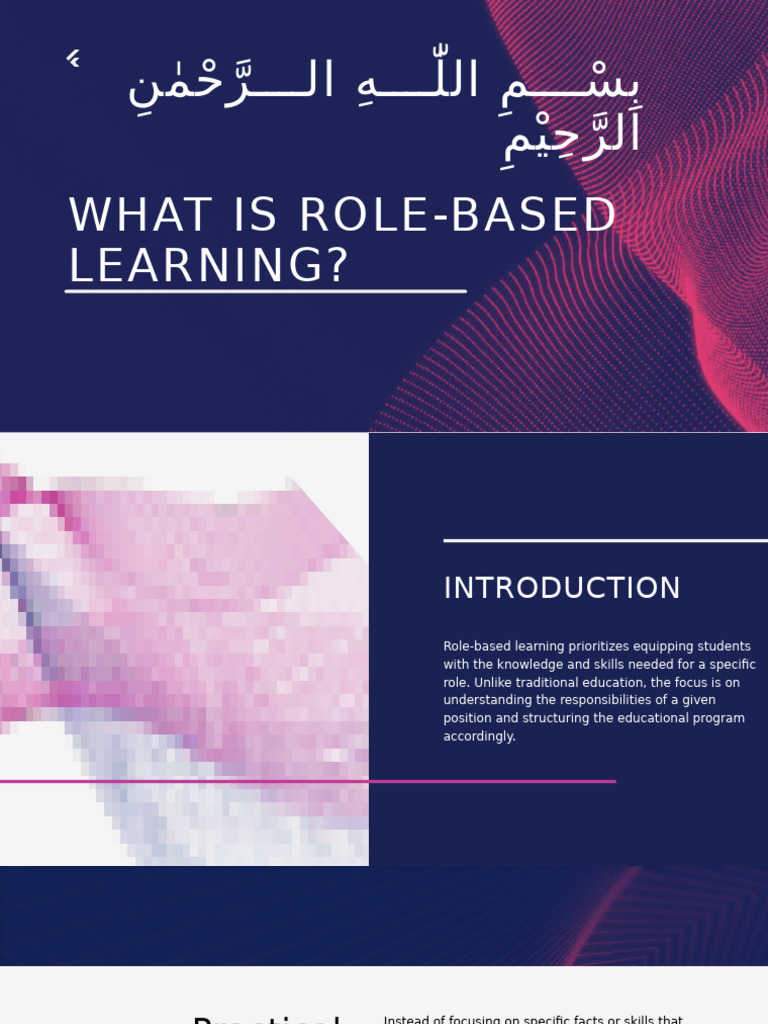 what is role-based learning | PDF | Learning | Knowledge