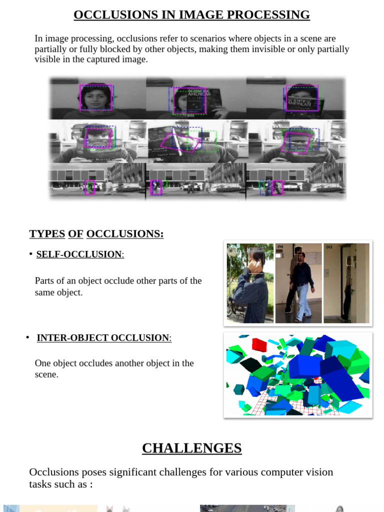 Occlusions in Image Processing | PDF