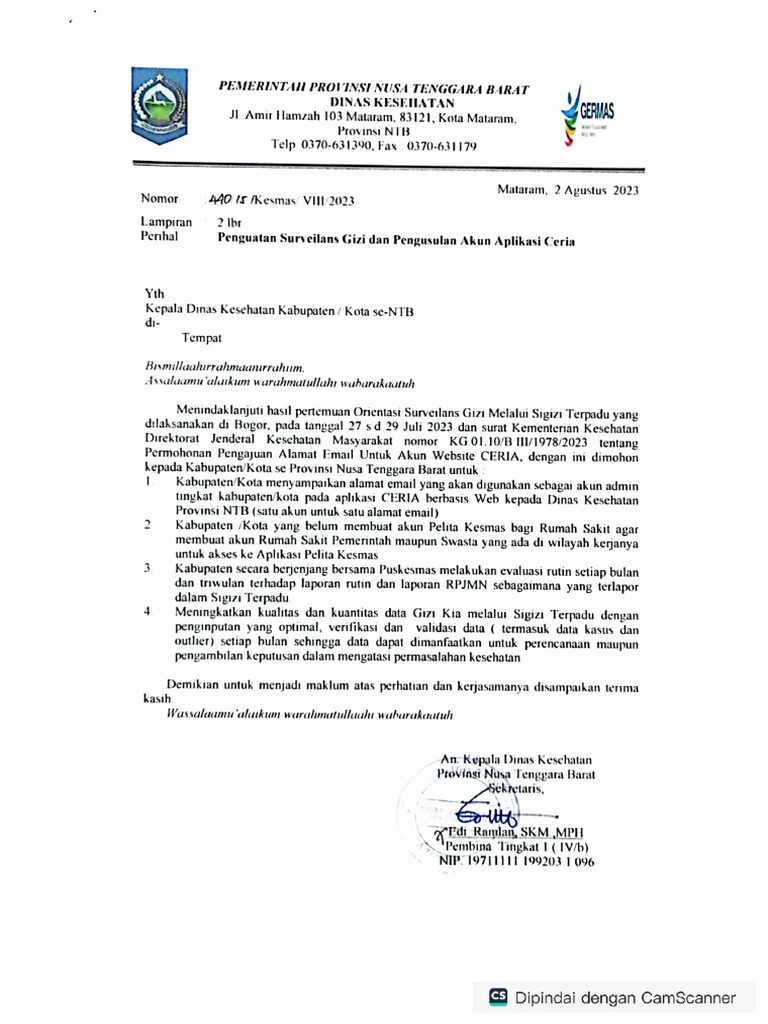 Penguatan Surveilans Gizi Kia | PDF