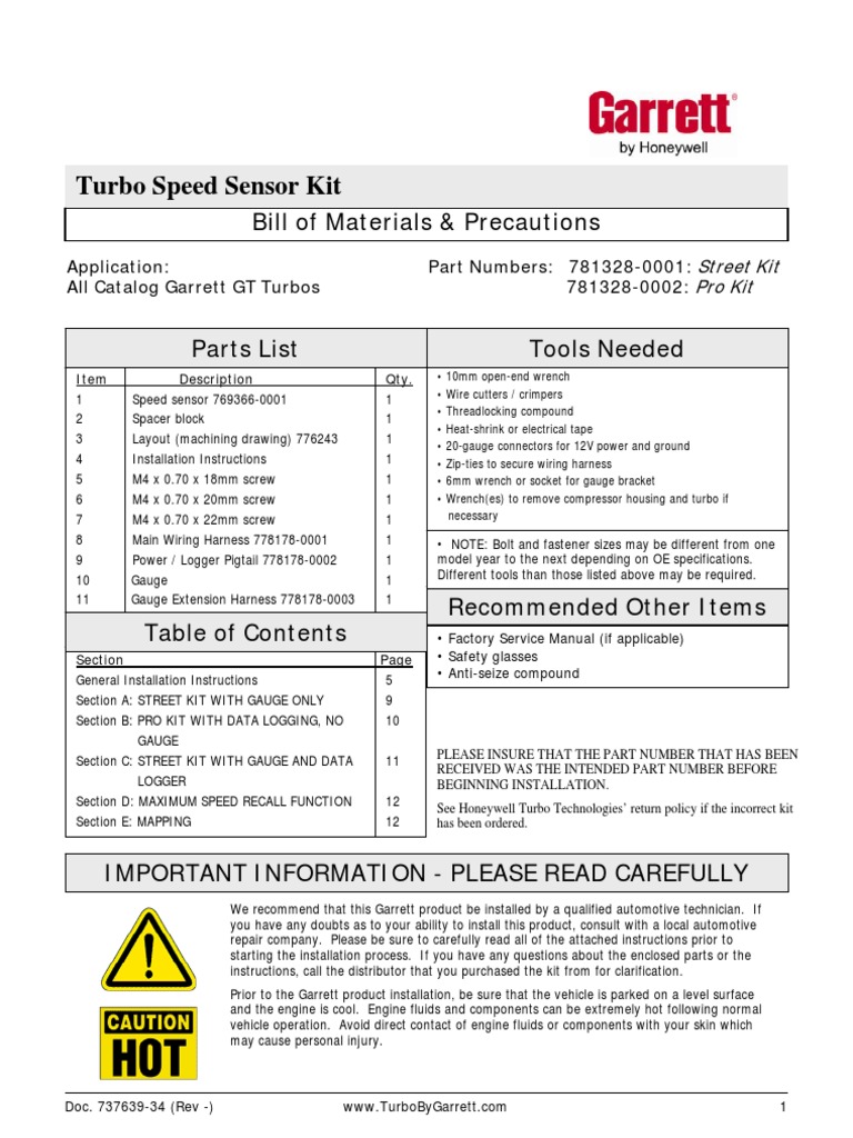 Instalación Sensor RPM Turbo | PDF | Turbocharger | Screw