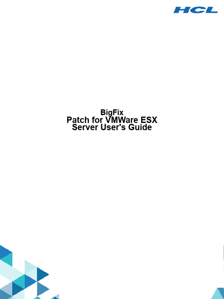 BigFix Patch ESX User Guide | PDF | Proxy Server | Computer Science