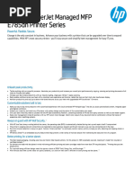 HP Color LaserJet Managed MFP E786dn (5QJ90A) Spec Sheet | PDF