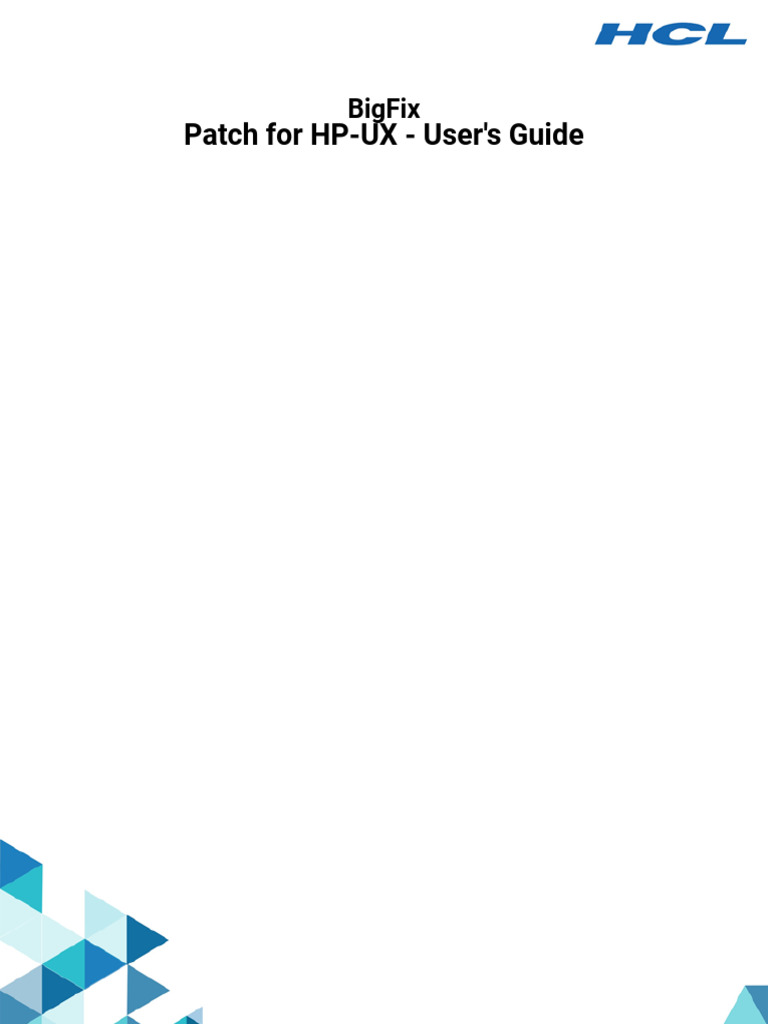 BigFix Patch HPUX User Guide | PDF | Proxy Server | Microsoft Windows