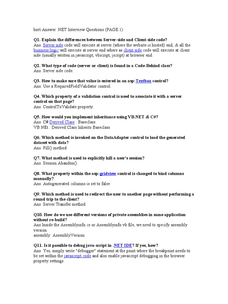 SQL Interview Questions | PDF | Java Script | Software Development