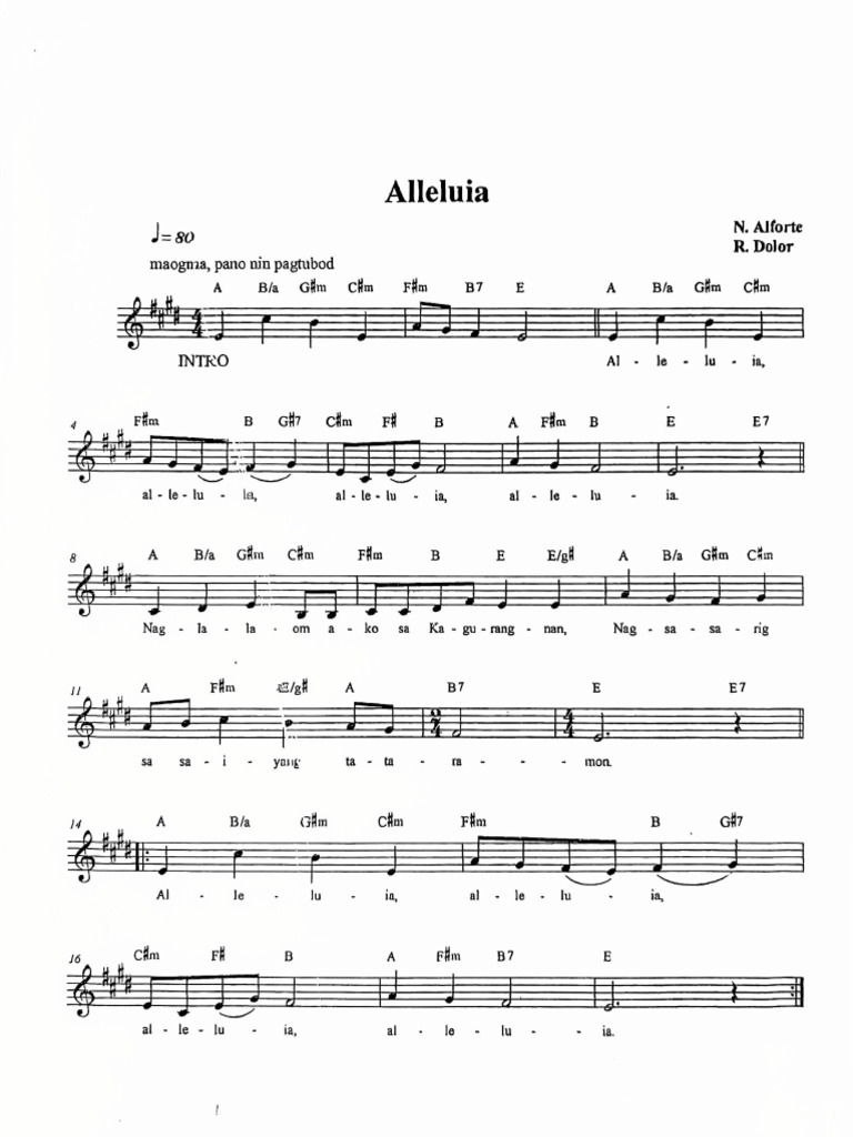 Alleluia | PDF