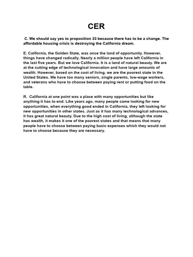 #33 Proposition 33 CERs | PDF