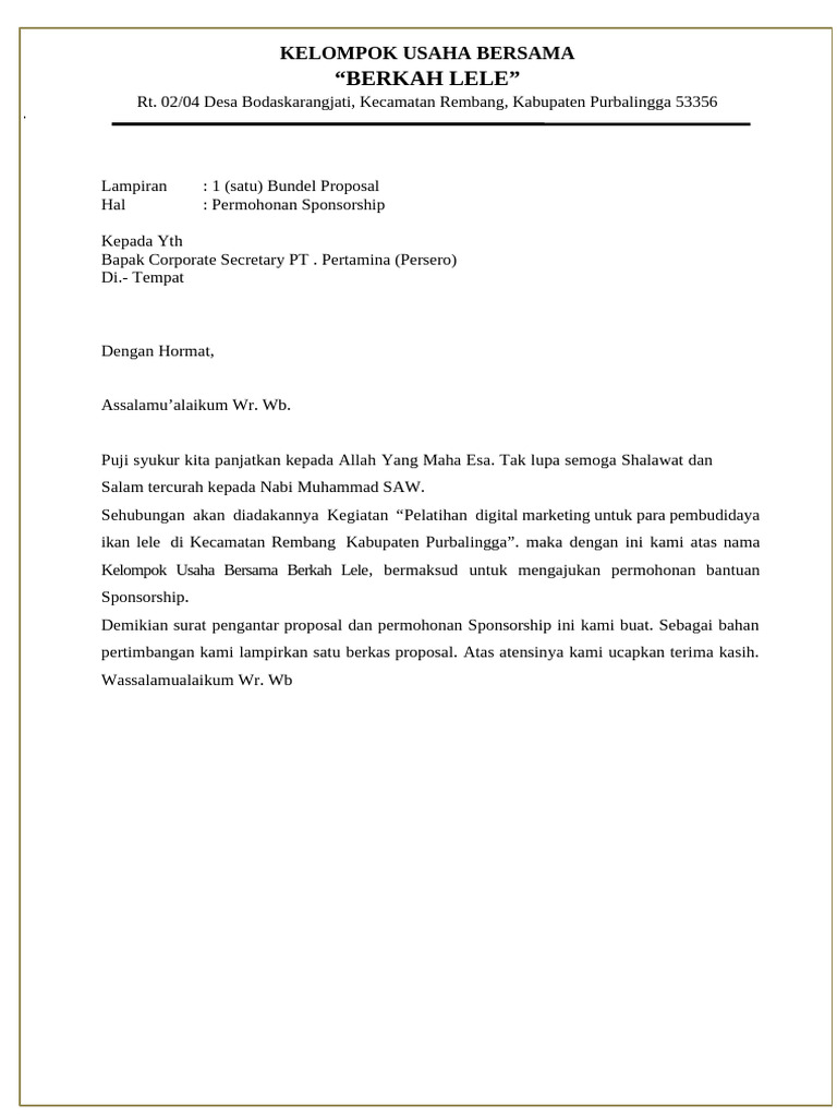 Proposal Pertamina | PDF