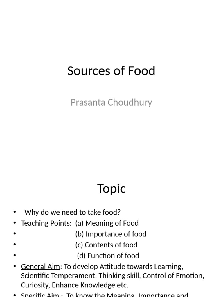 Understanding Food Sources and Importance | PDF | Foods | Curry