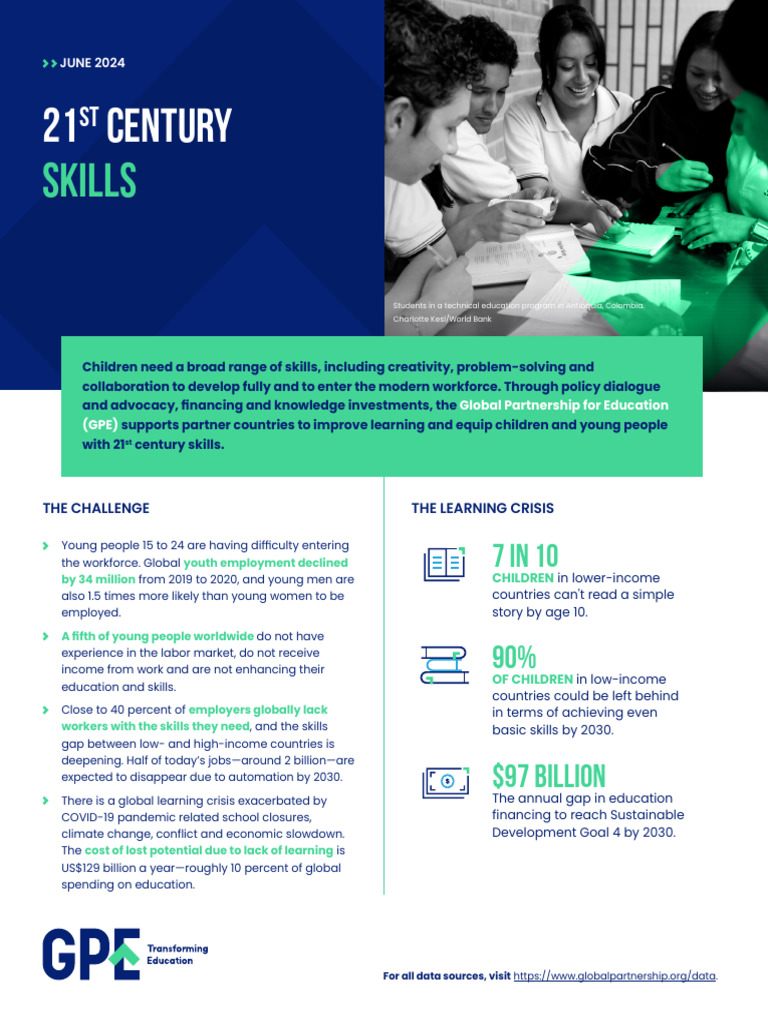2024 06 Gpe Factsheet 21 Century Skills | PDF