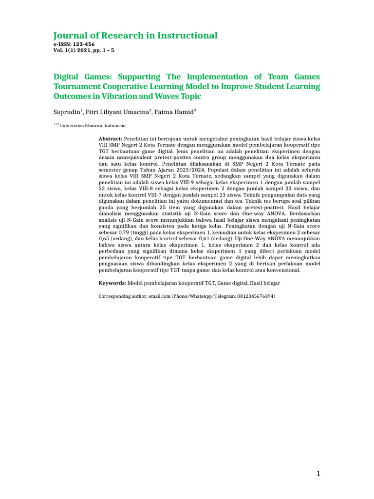 Saprudin 2023 | PDF