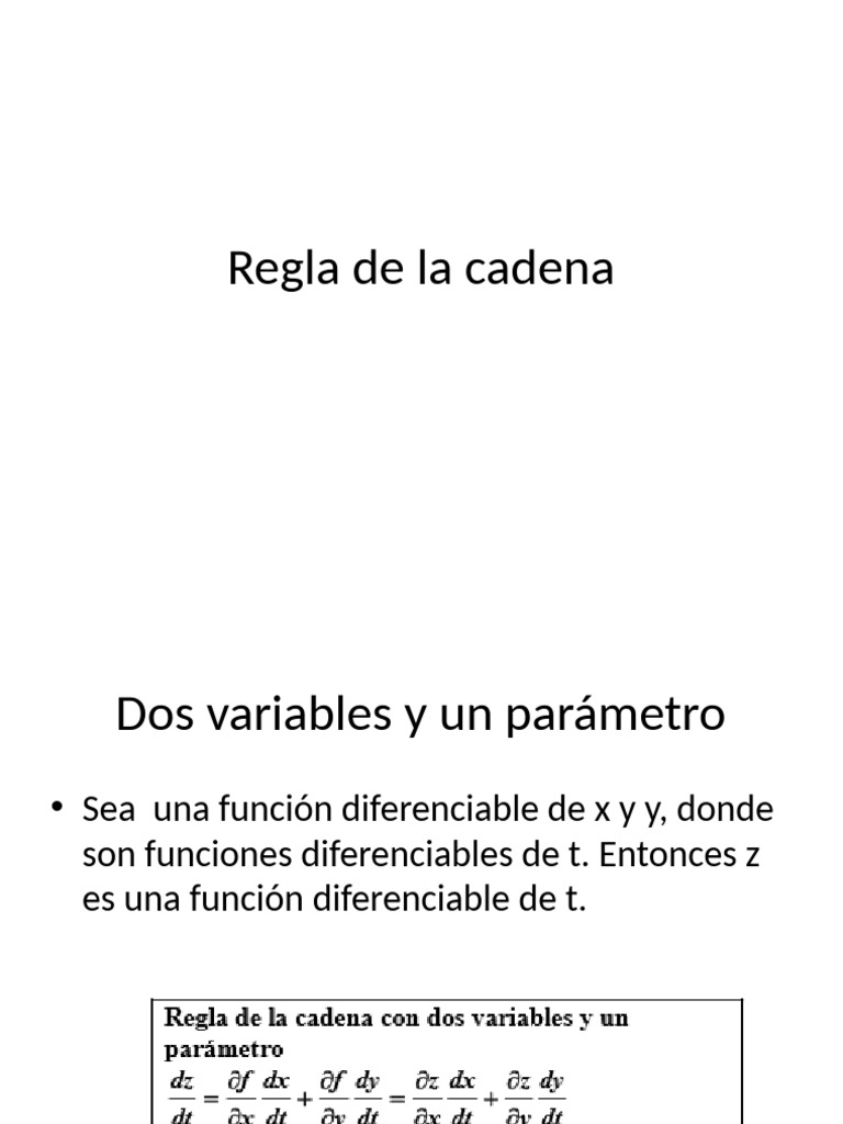Regla de La Cadena | PDF