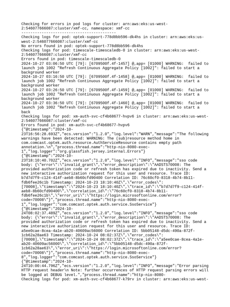 Optimized Error Log Uw2 | PDF | Software Development | Software