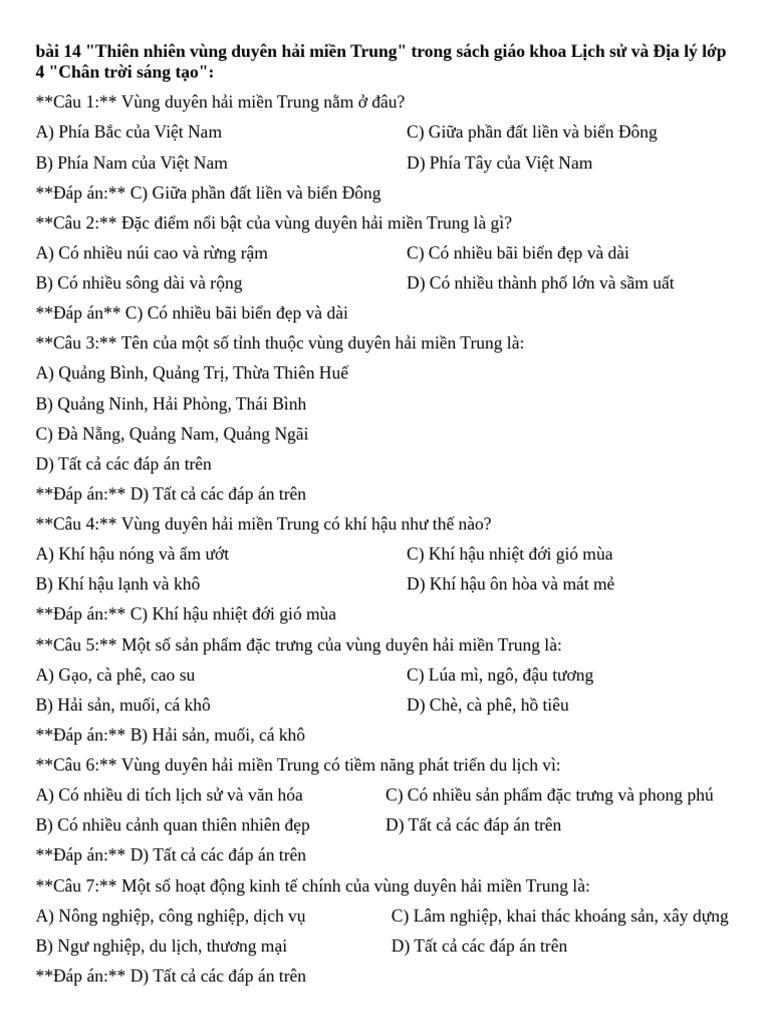 BÀI TẬP CUỐI KÌ MÔN TNXH | PDF