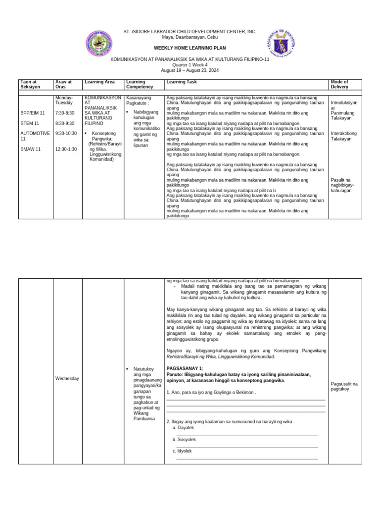 KomPan-Q1-Week 4 | PDF
