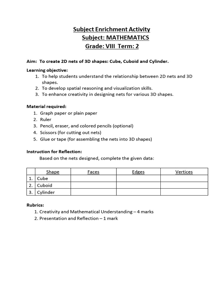 Subject Enrichment-GRADE VIII | PDF