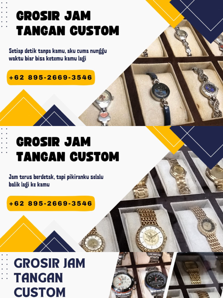 Custom Jam Grosir, +62 895-2669-3546 | PDF