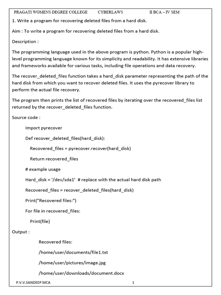 Cyberlaws - Lab Bca - Iv Sem | PDF | Cybercrime | Computer File