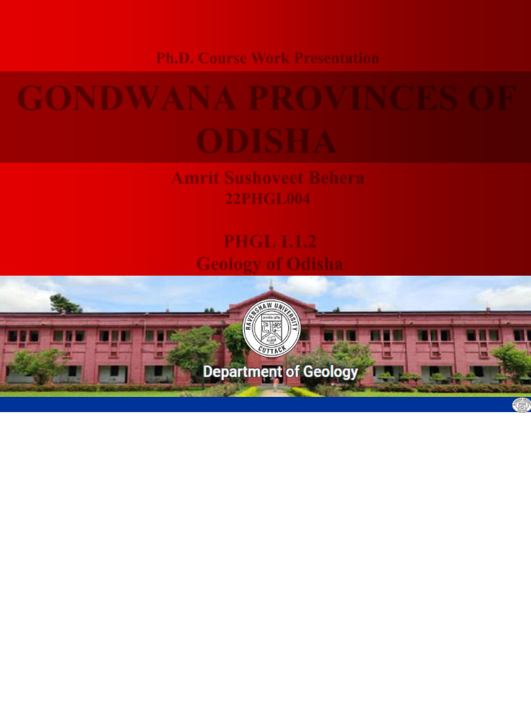 Gondwana Province - Amrit Sushoveet Behera | PDF | Shale | Geological Formation