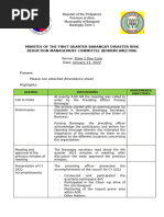 Sample Barangay Session Minutes | PDF | Government | Justice