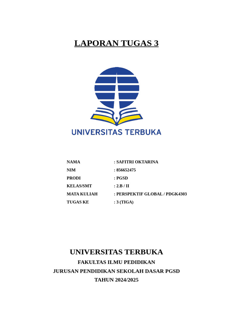 COVER TUGAAS 3 SILAYAR GLOBAL | PDF