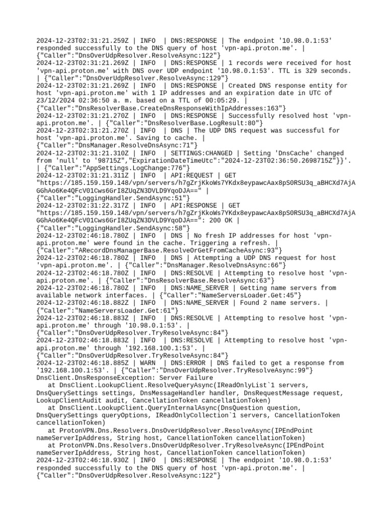 app-logs | PDF | Domain Name System | Communications Protocols