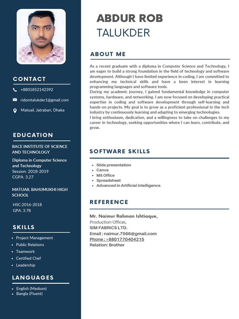 Abdur rob Cv | PDF