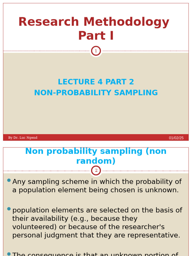 Lecture - 4 PART - 2 - Sampling | PDF | Sampling (Statistics) | Sample Size Determination