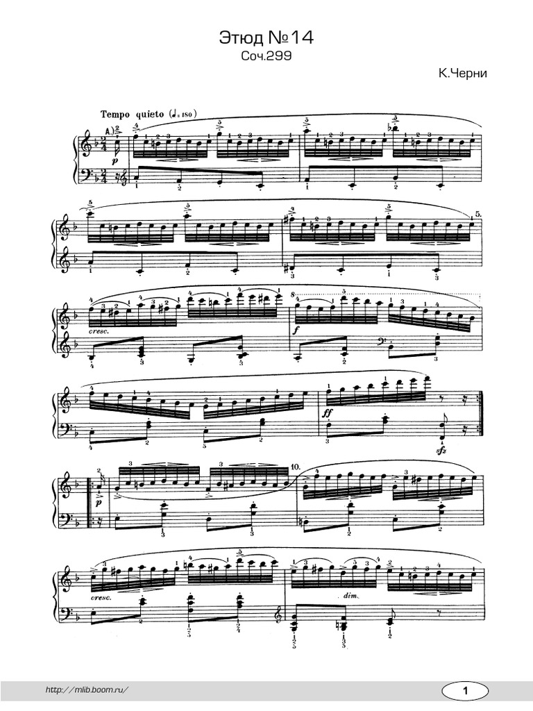 Czerny Etiuda 2 | PDF