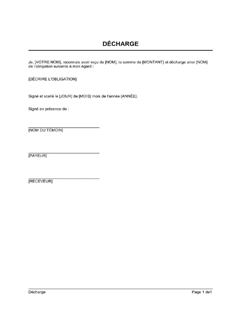 Décharge | PDF
