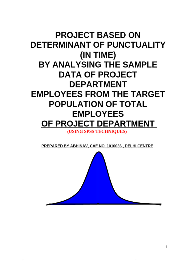 Project Based On Data Analysis by SPSS Excel | PDF | Mean | Median