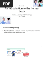 Introduction To Human Physiology | PDF | Human Body | Homeostasis