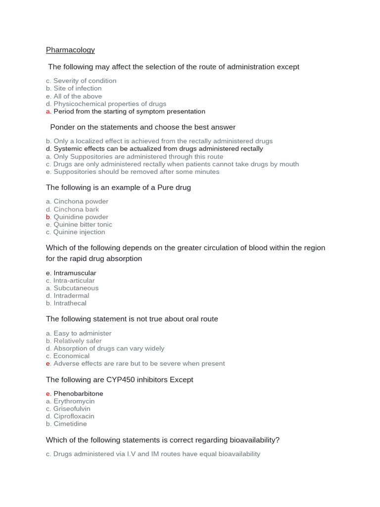 Pharmacology Test 1 | PDF | Receptor Antagonist | Ligand (Biochemistry)