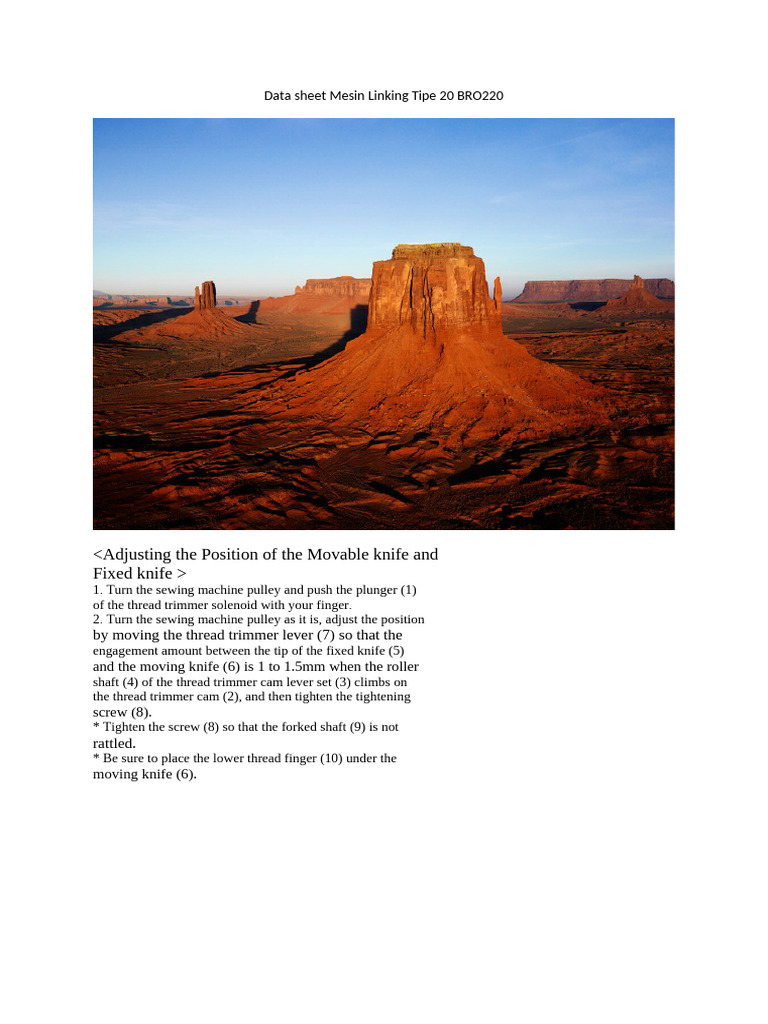 Mesin Linking Tipe 20 BRO220e | PDF