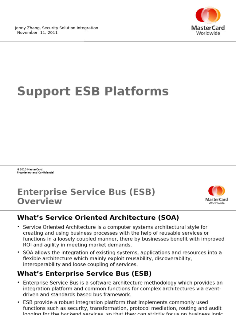 ESB Support Overview | PDF | Service Oriented Architecture | Computing